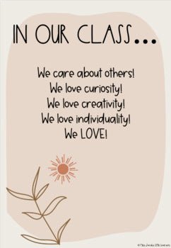 Editable Classroom Posters | BOHO VIBES | Desert Neutrals Decor – Miss ...