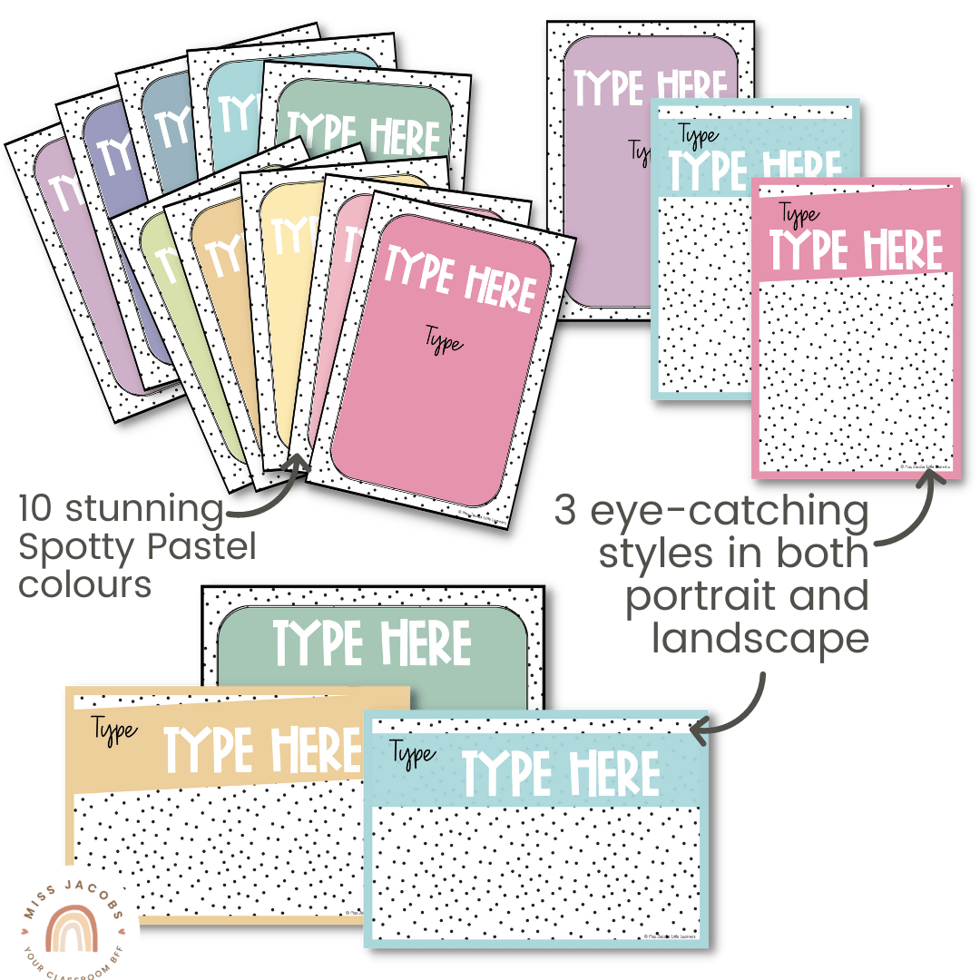 Spotty Pastels Page 4 - Miss Jacobs Little Learners