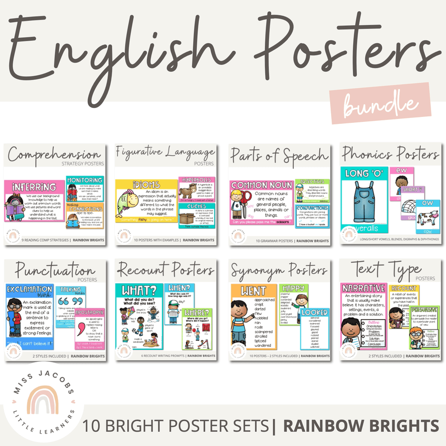 Rainbow Brights Theme - Miss Jacobs Little Learners - Miss Jacobs ...