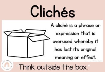 Figurative Language Posters | MODERN RAINBOW Color Palette | Calm Colo