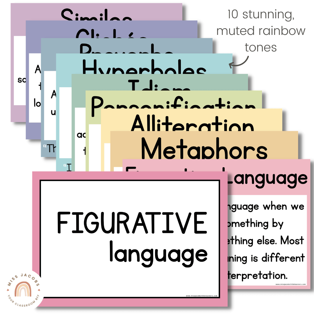Figurative Language Posters | PASTELS - Default Title - Miss Jacobs ...