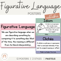 Figurative Language Posters | PASTELS - Default Title - Miss Jacobs ...