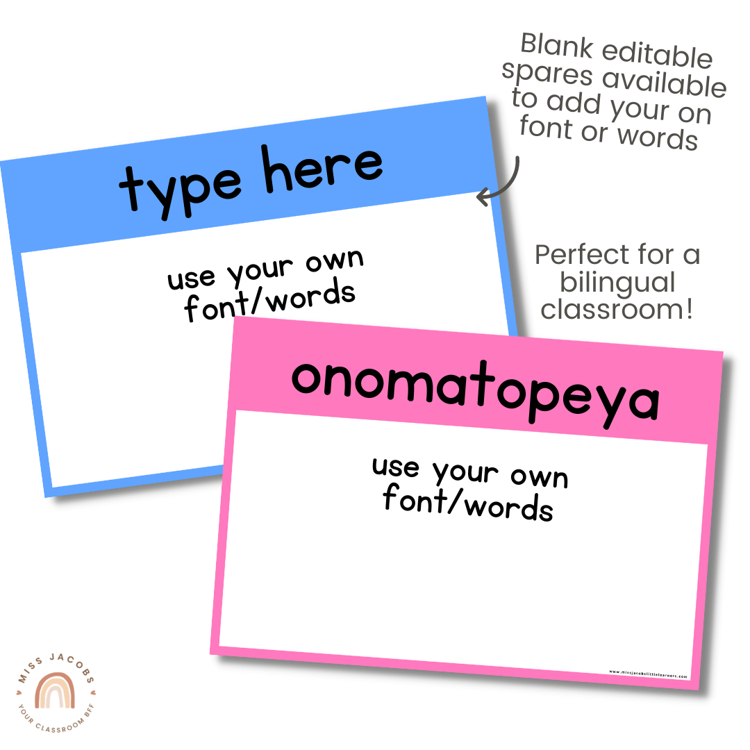 Figurative Language Posters - Bright Theme - Miss Jacobs