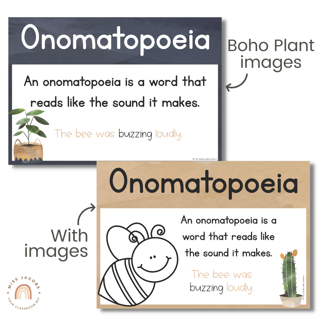 Figurative Language Posters | Rustic BOHO PLANTS decor - Miss Jacobs ...