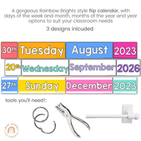 Flip Calendar | BRIGHTS | Classroom Decor