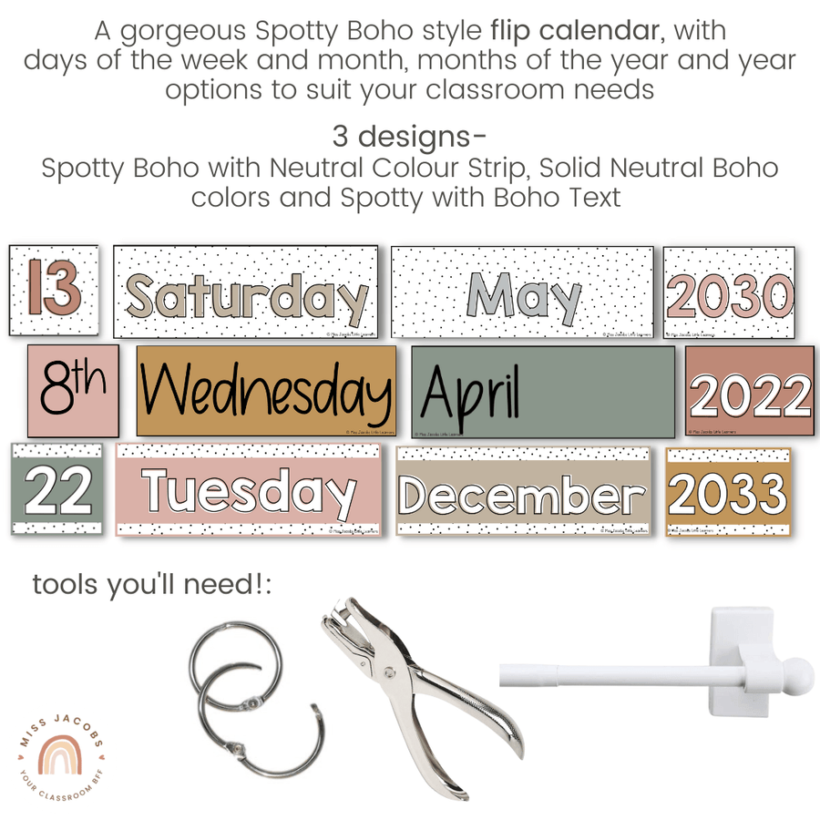 Spotty Boho Classroom Theme - Miss Jacobs Little Learners Page 2 - Miss ...