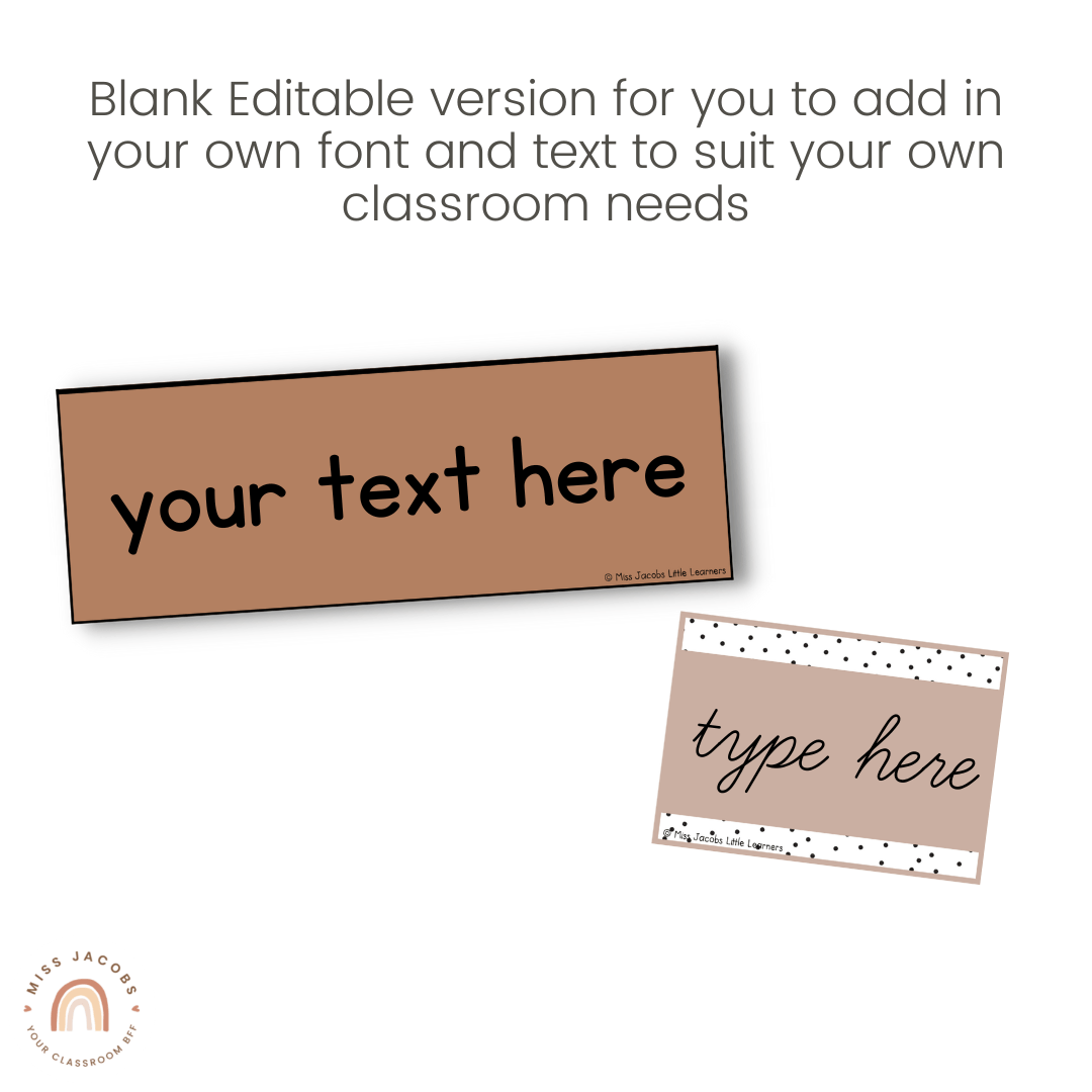 Flip Calendar | Spotty Neutral Classroom Decor | Ombre Neutral Themed