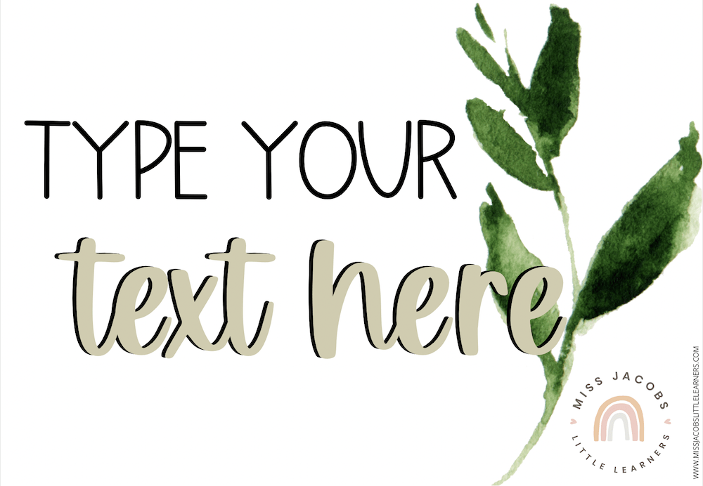 Botanical Modern Farmhouse Growth Mindset Classroom Display | Classroo ...