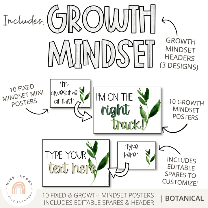 Modern Botanical Classroom Theme - Miss Jacobs Little Learners - Miss ...