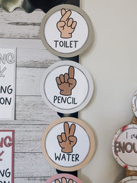 Hand Signals Posters - Australiana Classroom Decor