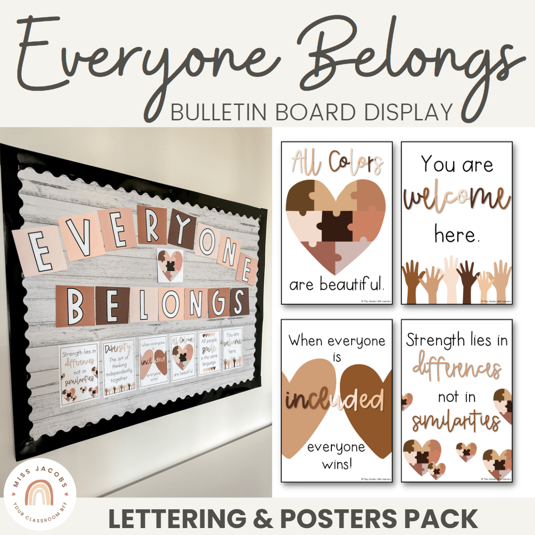 Ombre Neutrals Classroom Decor - Miss Jacobs Little Learners