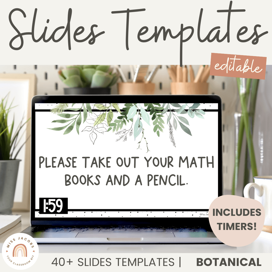 Google Slides and PowerPoint Templates - Botanical Theme - Default Title