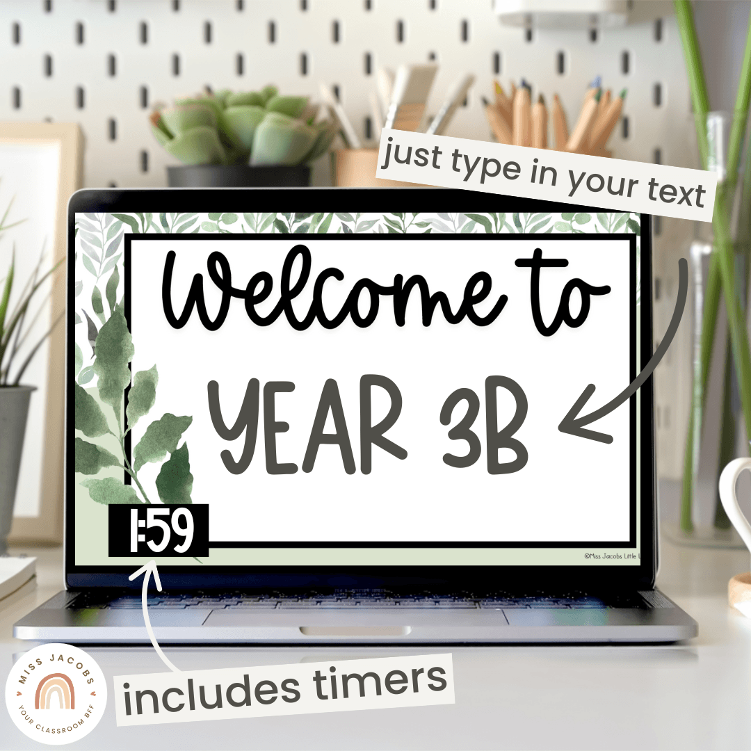 Google Slides and PowerPoint Templates - Botanical Theme - Default Title
