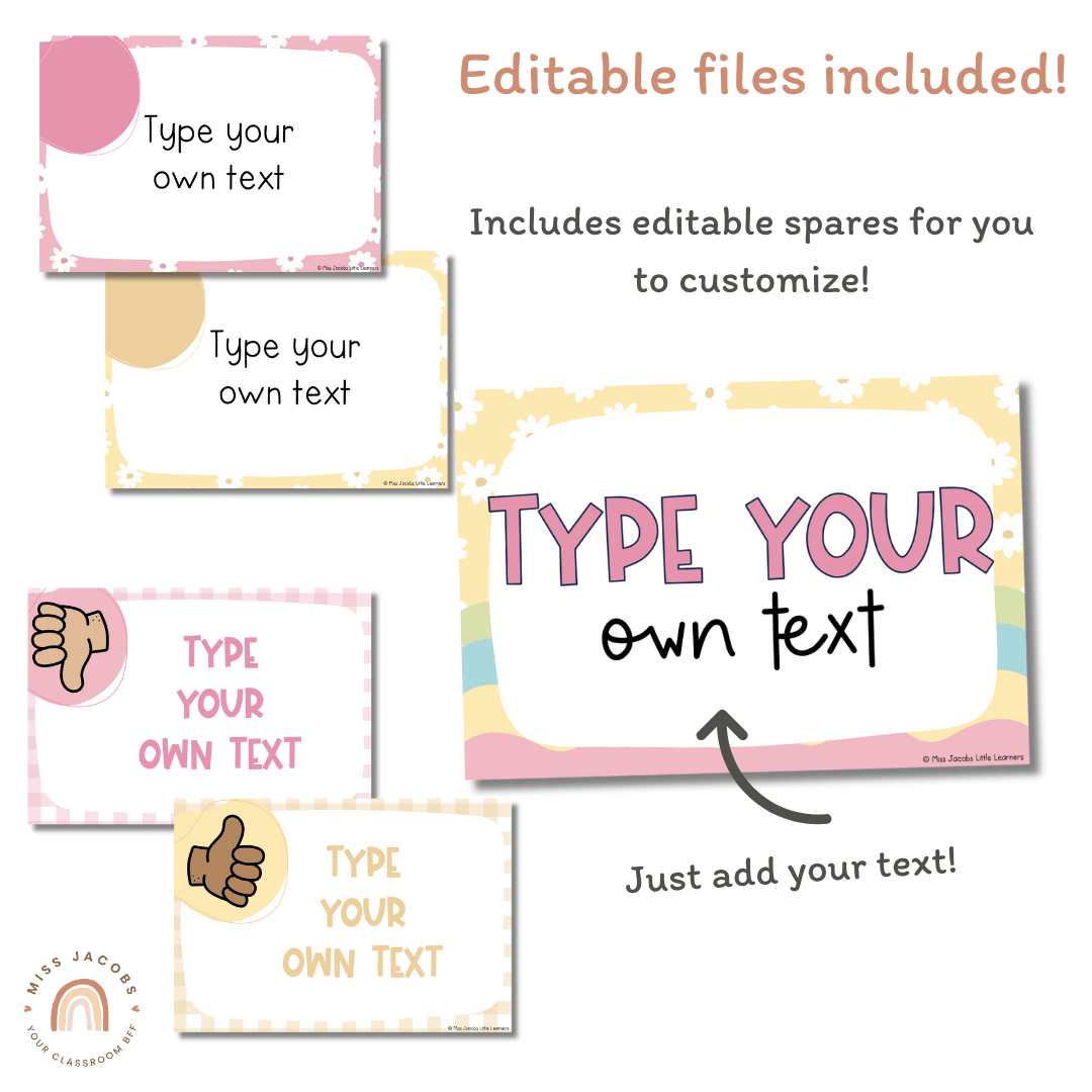 Levels of Understanding Posters with visuals | Daisy Gingham Pastels ...