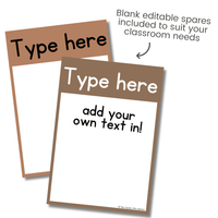 Math Operations Posters | Ombre Neutral Math Classroom Decor - Default ...