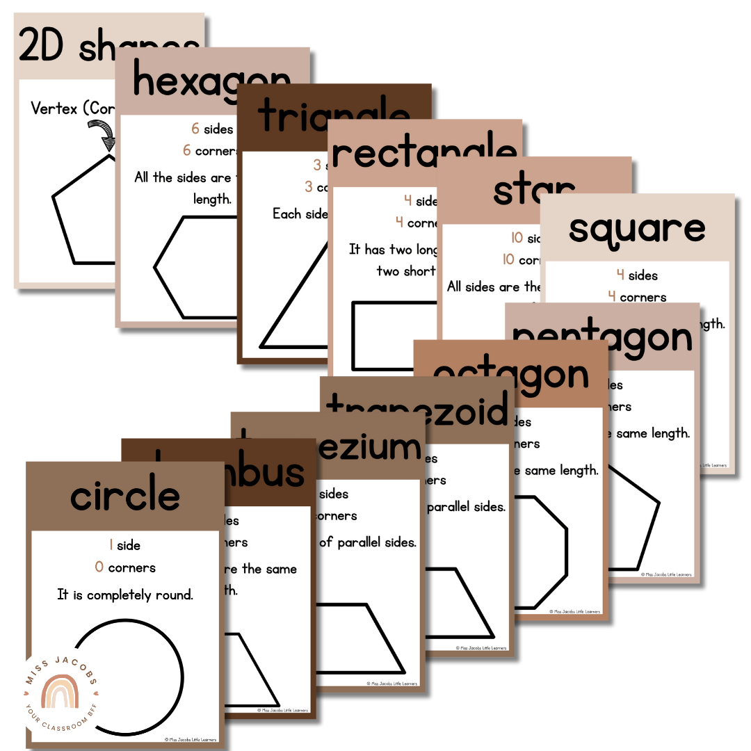 Math Posters Bundle | Ombre Neutrals Classroom Decor - Miss Jacobs ...