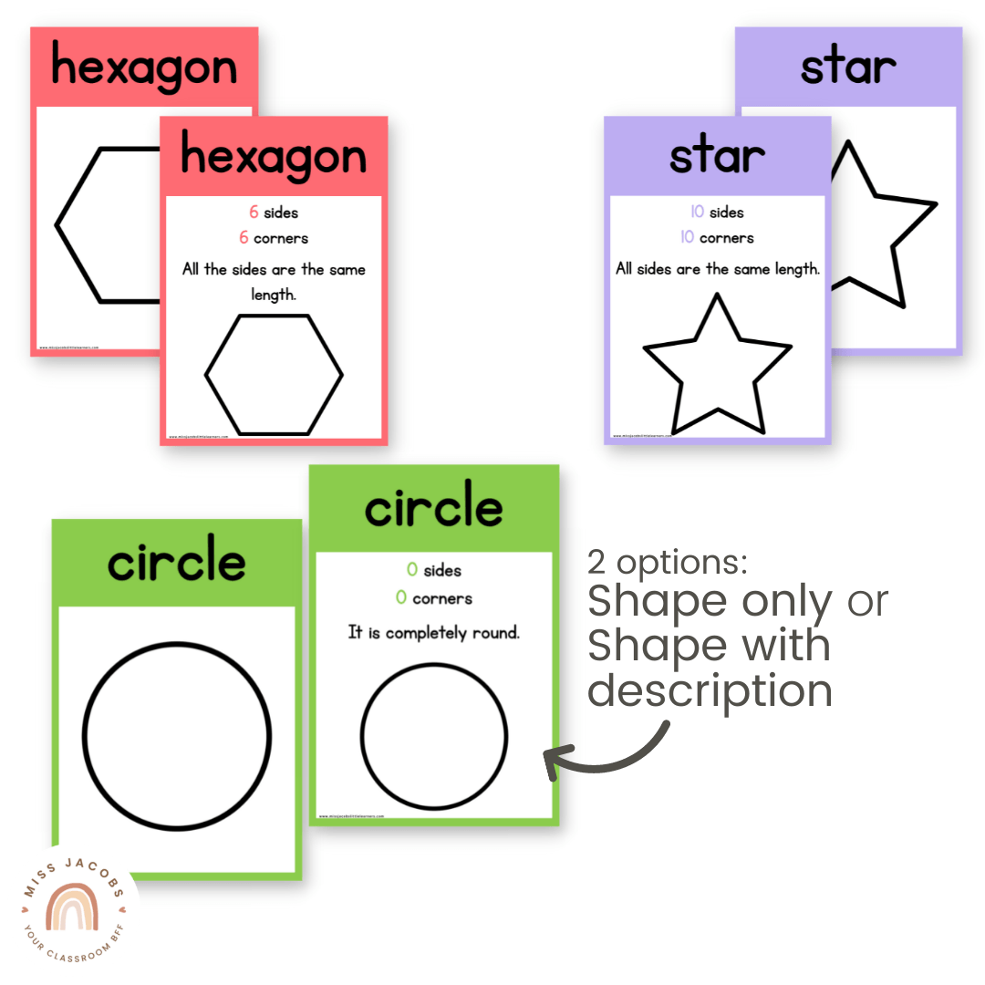 MATH POSTERS BUNDLE | RAINBOW BRIGHTS - Default Title - Miss Jacobs ...