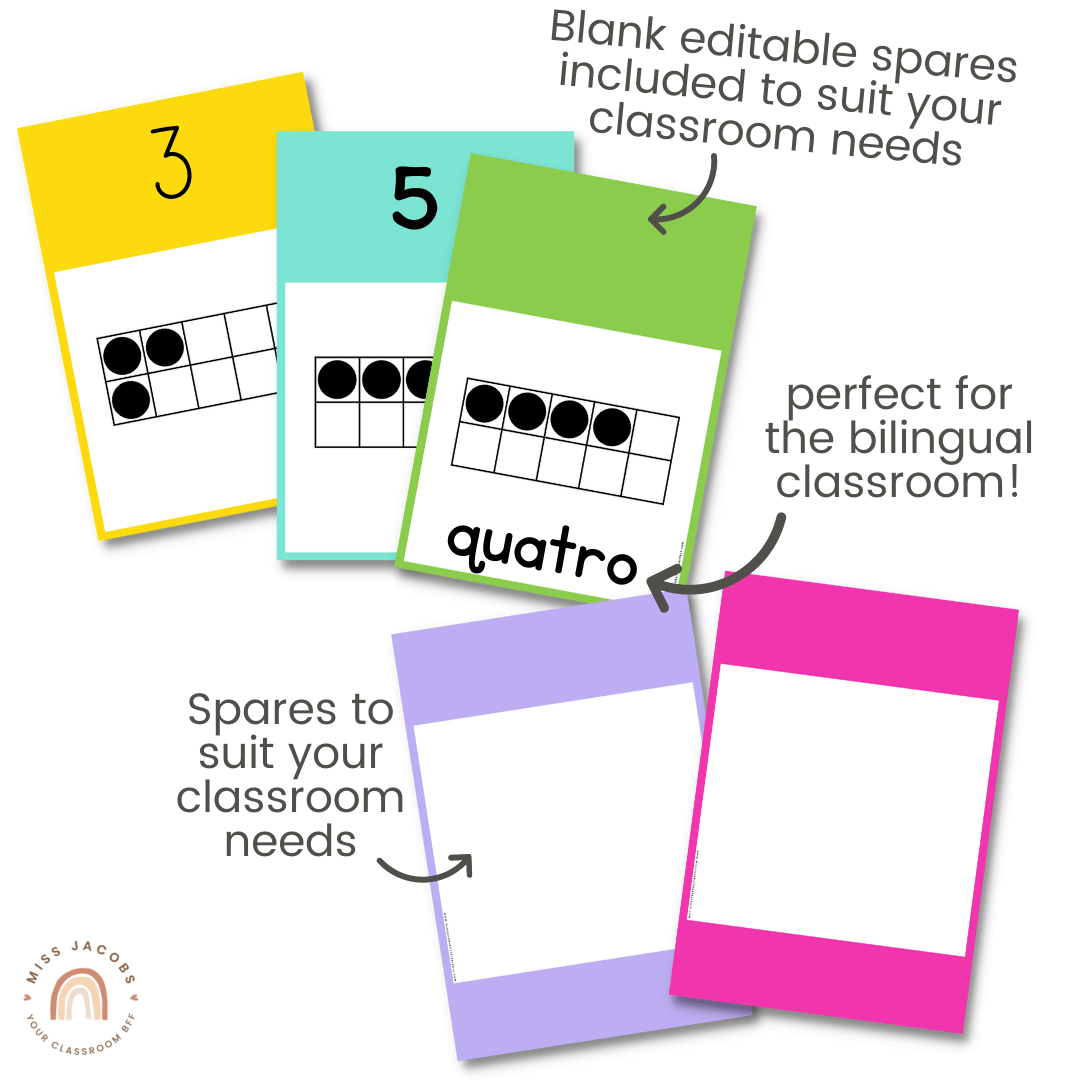 MATH POSTERS BUNDLE | RAINBOW BRIGHTS - Default Title - Miss Jacobs ...