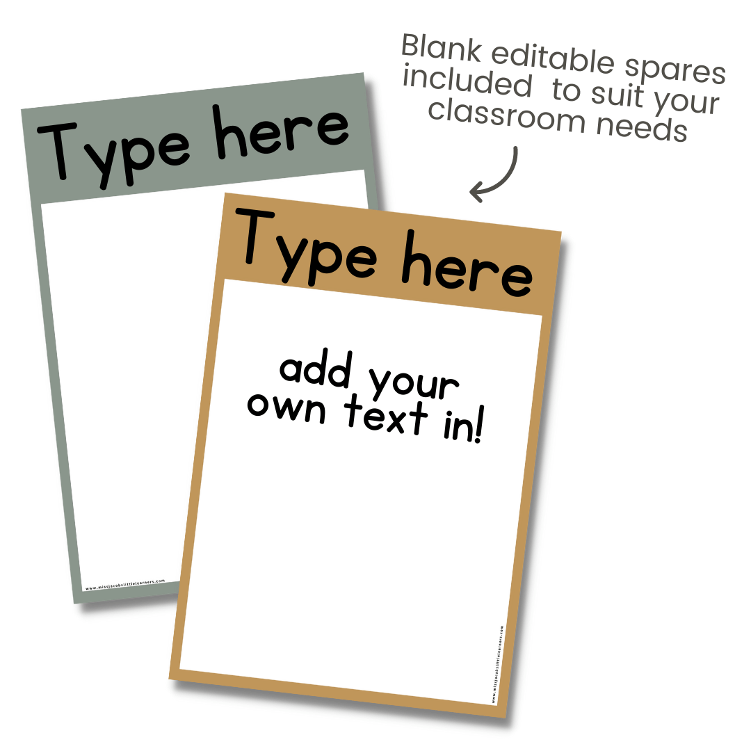 Measurement Posters - Boho Neutrals Classroom Theme - Miss Jacobs