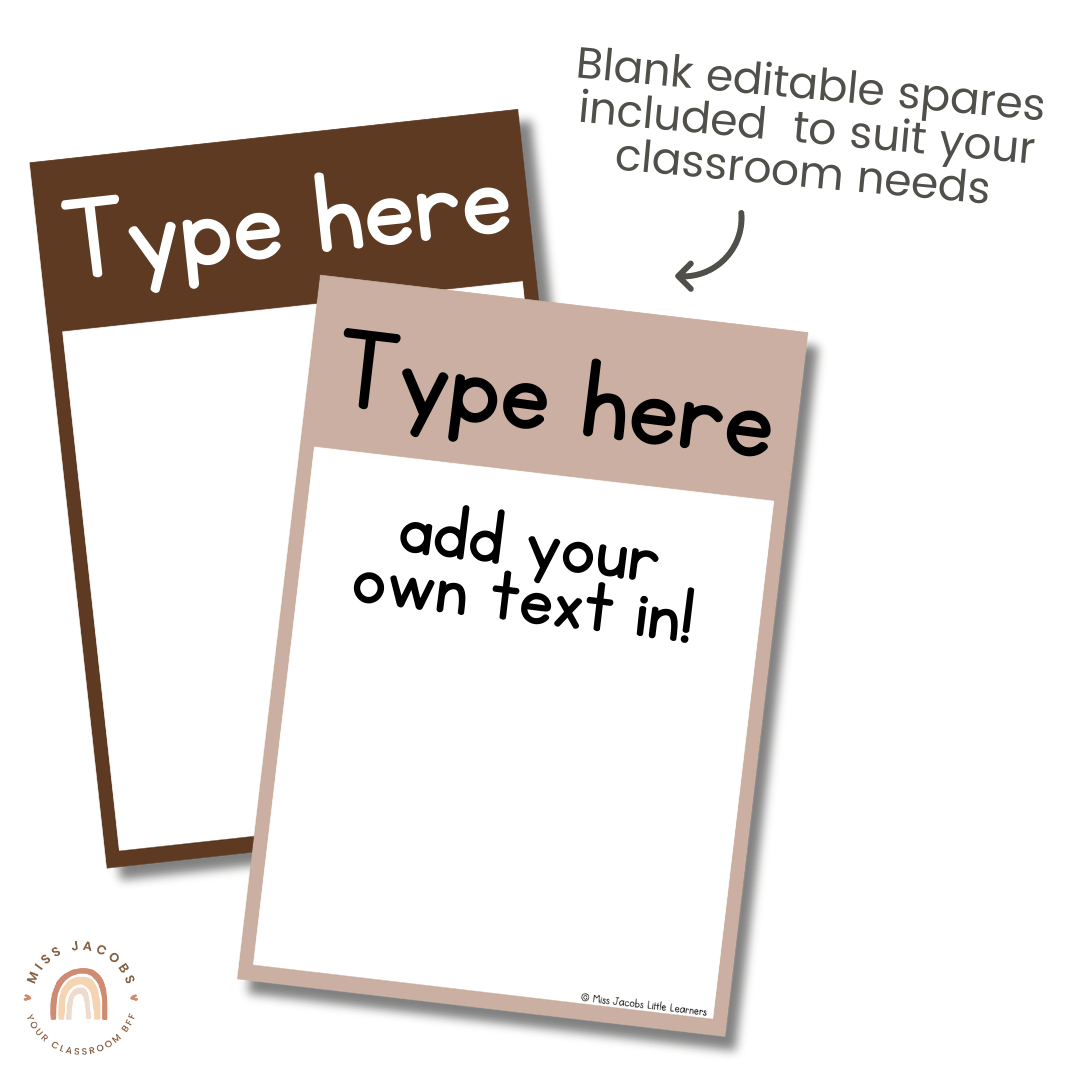 Measurement Posters | Ombre Neutral Math Classroom Decor