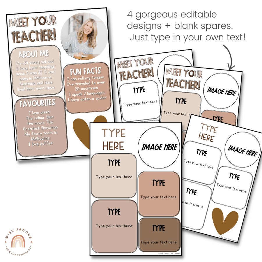 Ombre Neutrals Classroom Theme - Miss Jacobs Little Learners - Miss ...