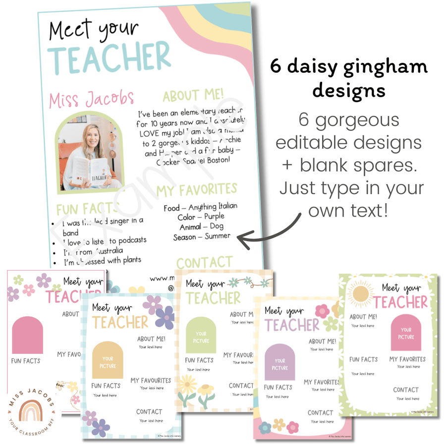 Meet the Teacher Template - Miss Jacobs Little Learners Page 2 - Miss ...