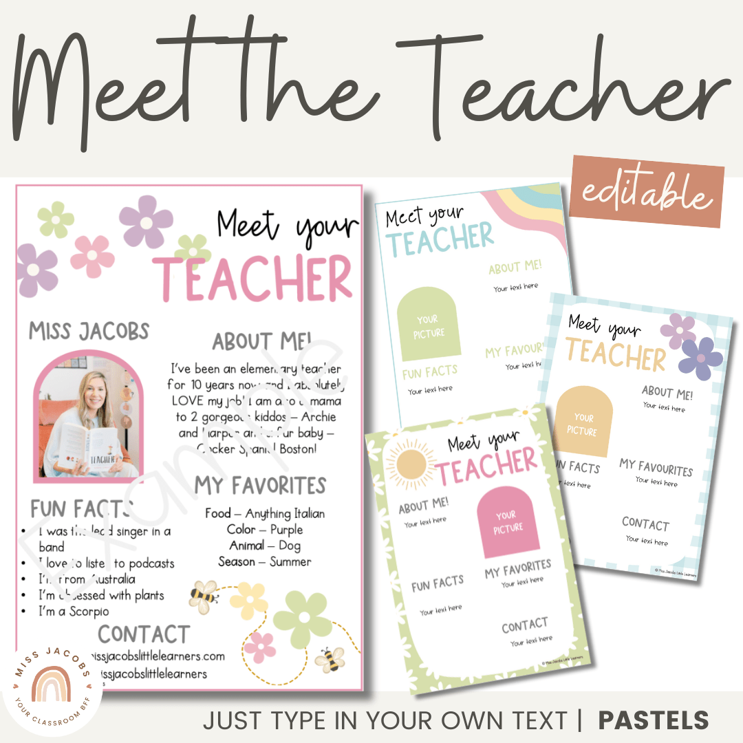 Daisy Gingham Pastels Theme - Miss Jacobs Little Learners Page 2 - Miss ...