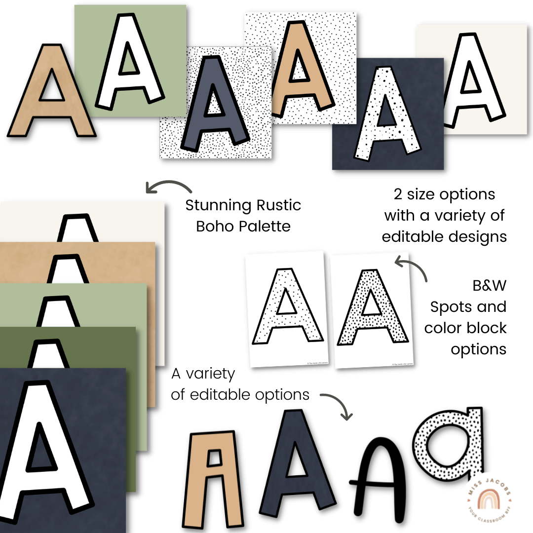 Boho Plants Classroom Collection - Miss Jacobs Little Learners - Miss ...