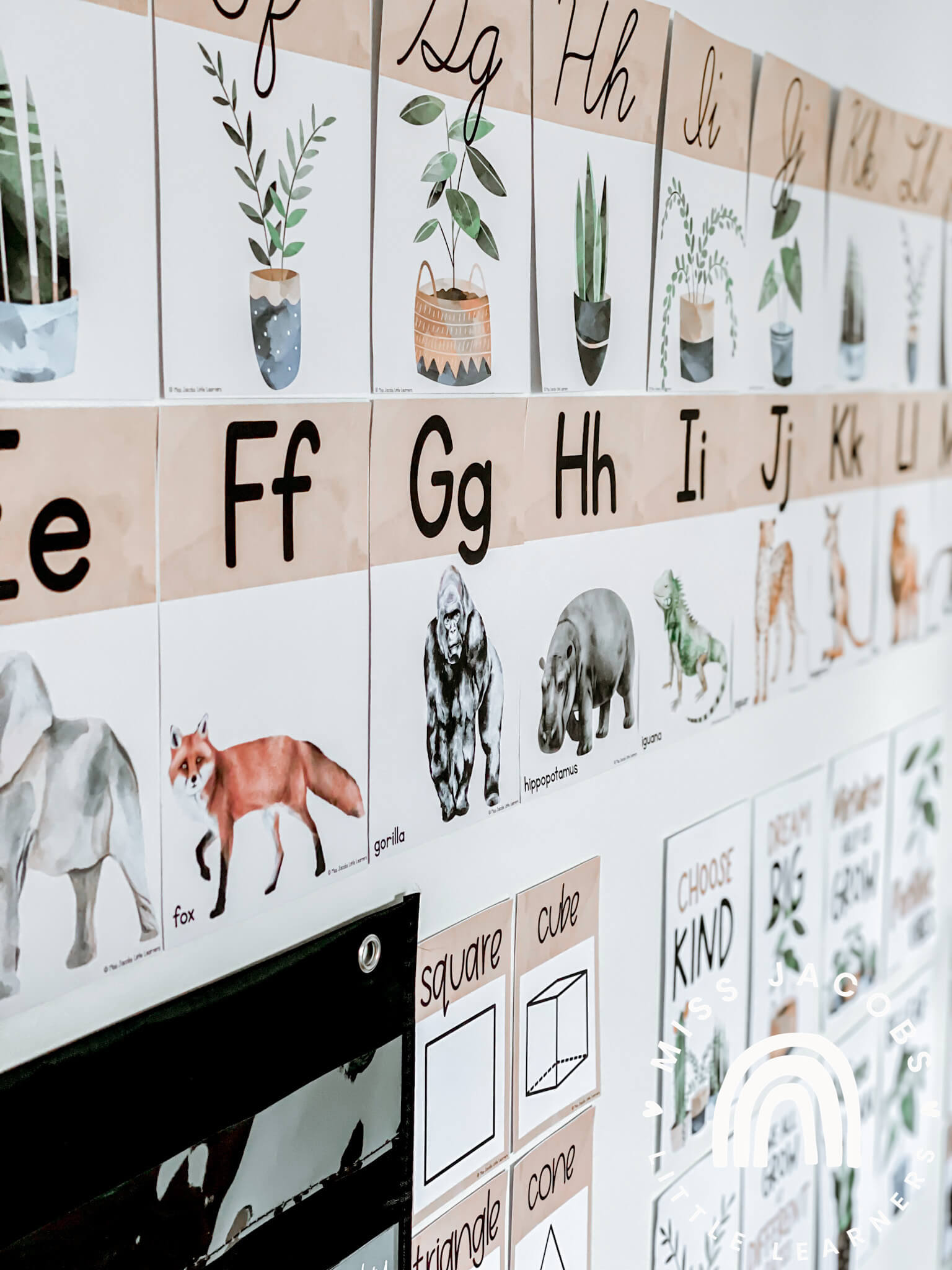 Alphabet Posters - Boho Plants