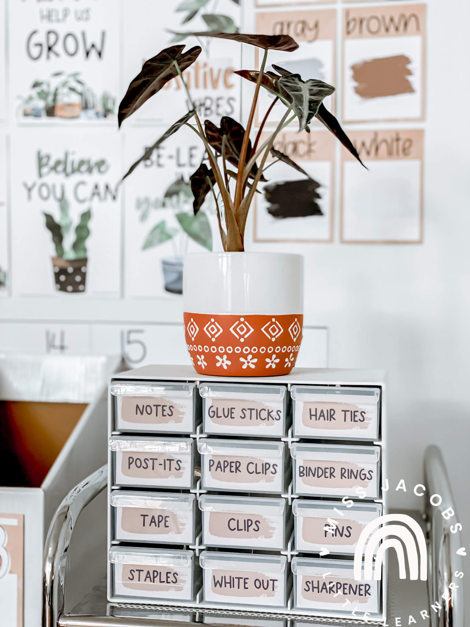 Teacher Toolbox Labels - Boho Plants Classroom Decor