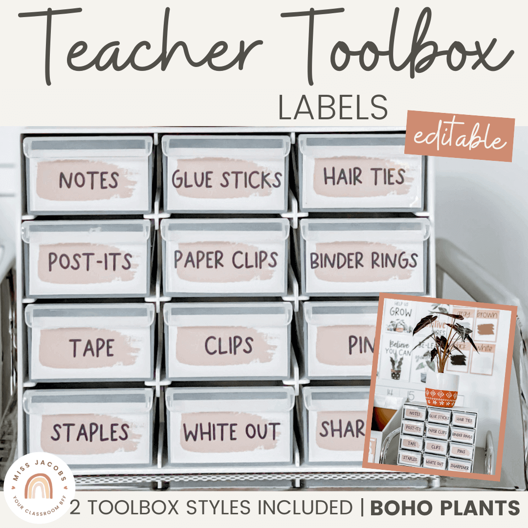 Boho Plants Classroom Theme - Miss Jacobs Little Learners Page 2 - Miss ...