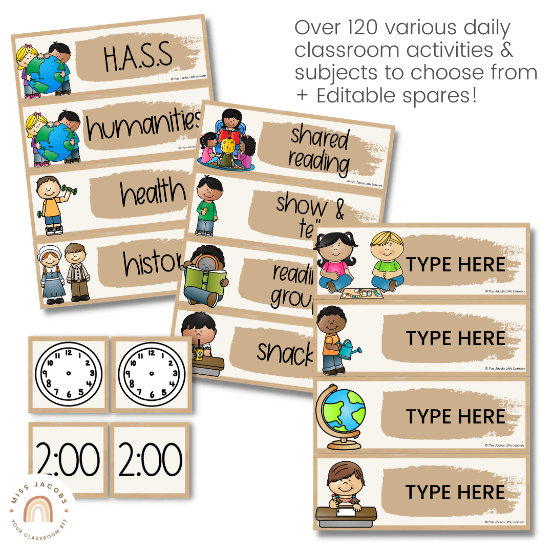 Visual Timetable - Miss Jacobs Little Learners