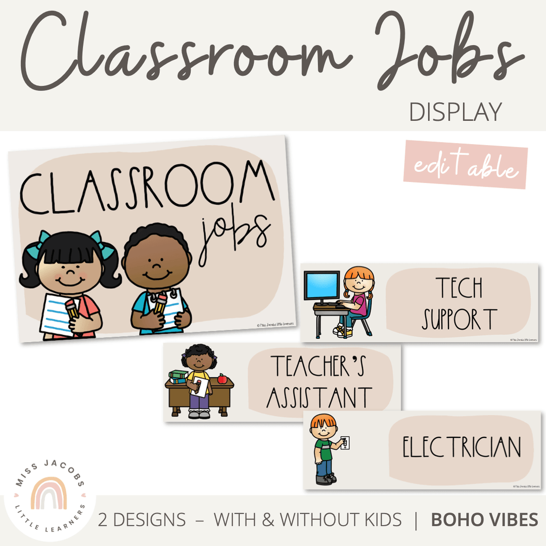 Classroom Jobs for Students - Miss Jacobs Little Learners