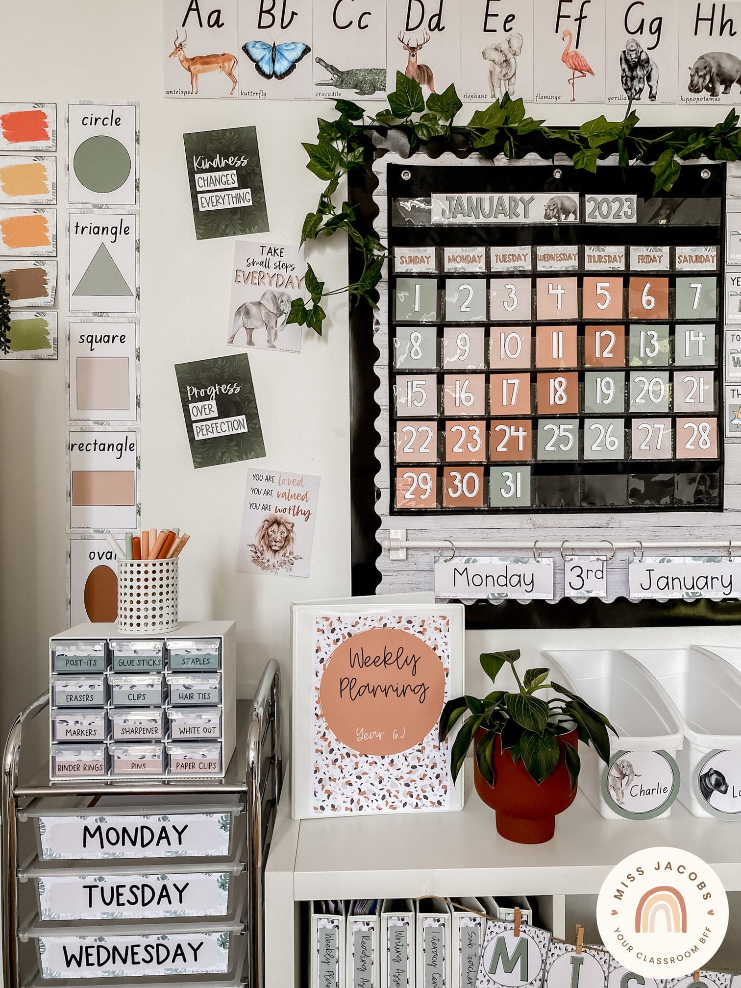 Modern Jungle Classroom Theme - Miss Jacobs Little Learners - Miss ...