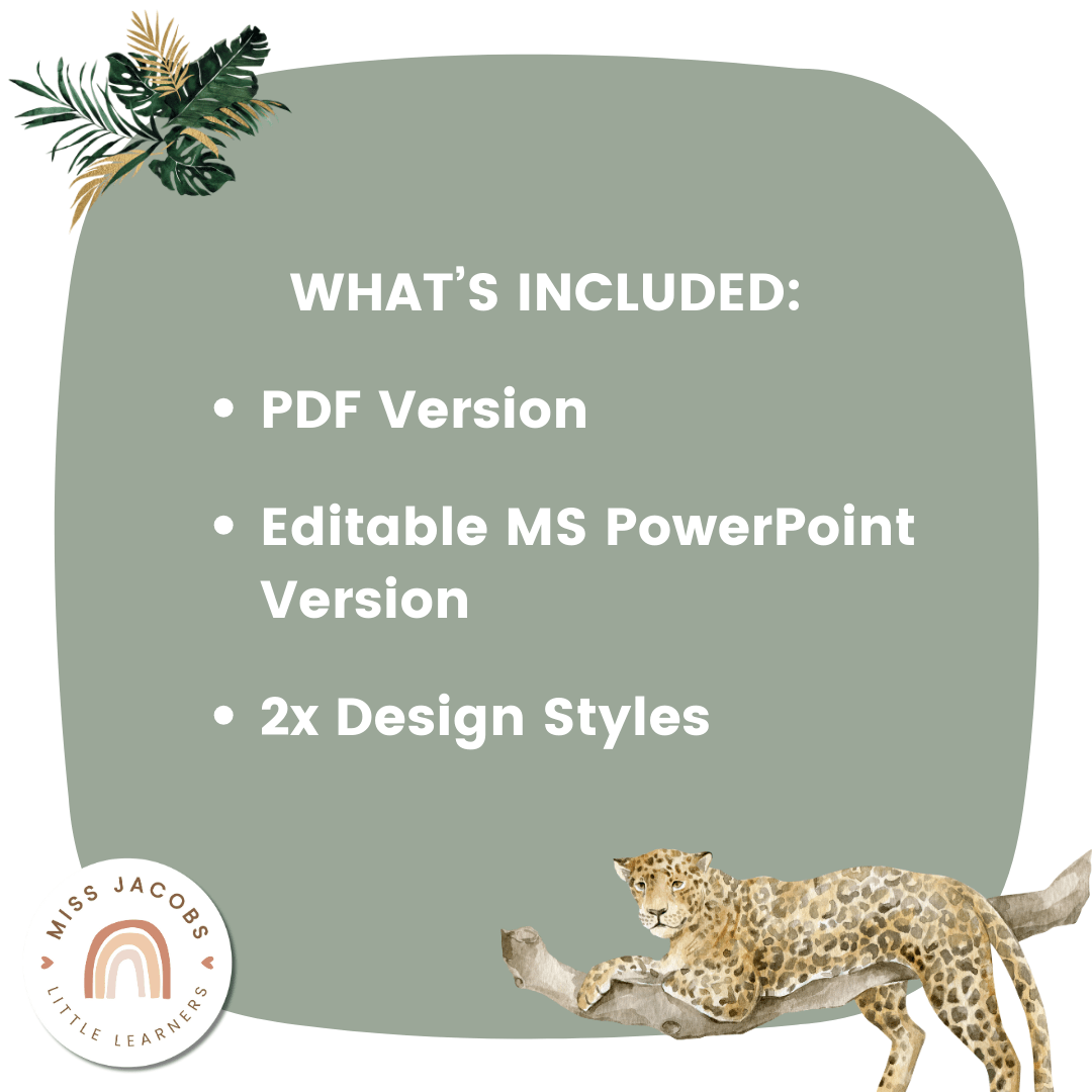 First Day of School Sign | Modern Jungle