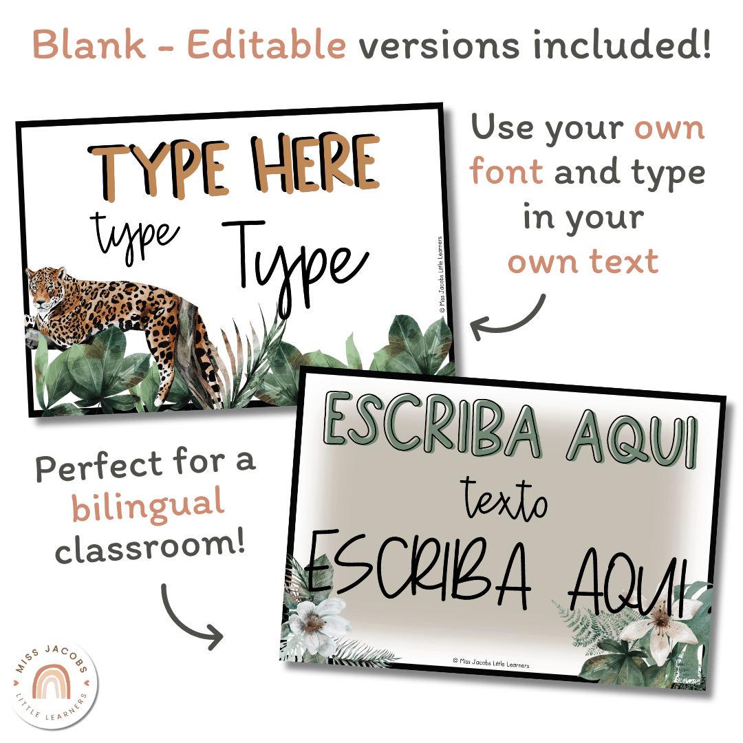 First Day of School Sign | Modern Jungle