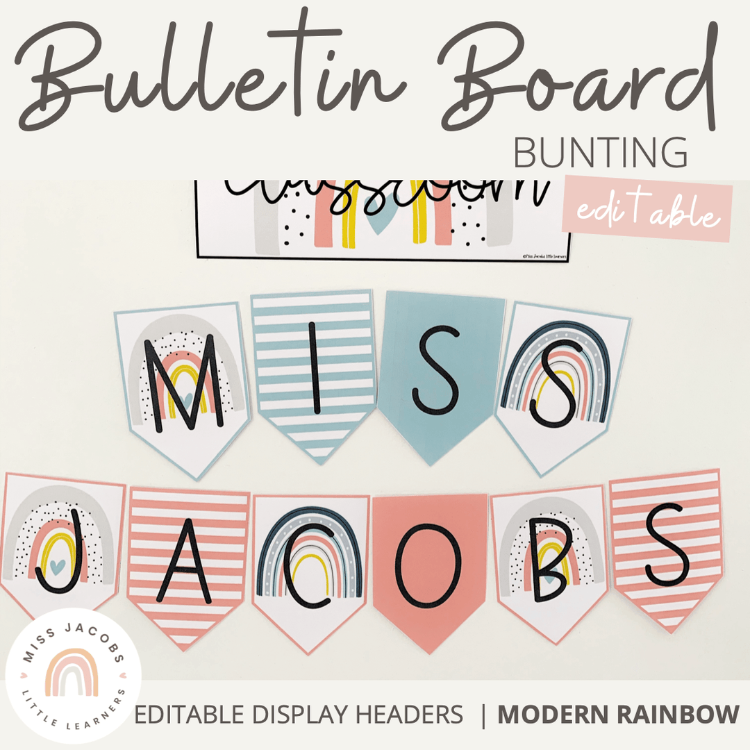 Bunting & Lettering Packs Page 2 - Miss Jacobs Little Learners
