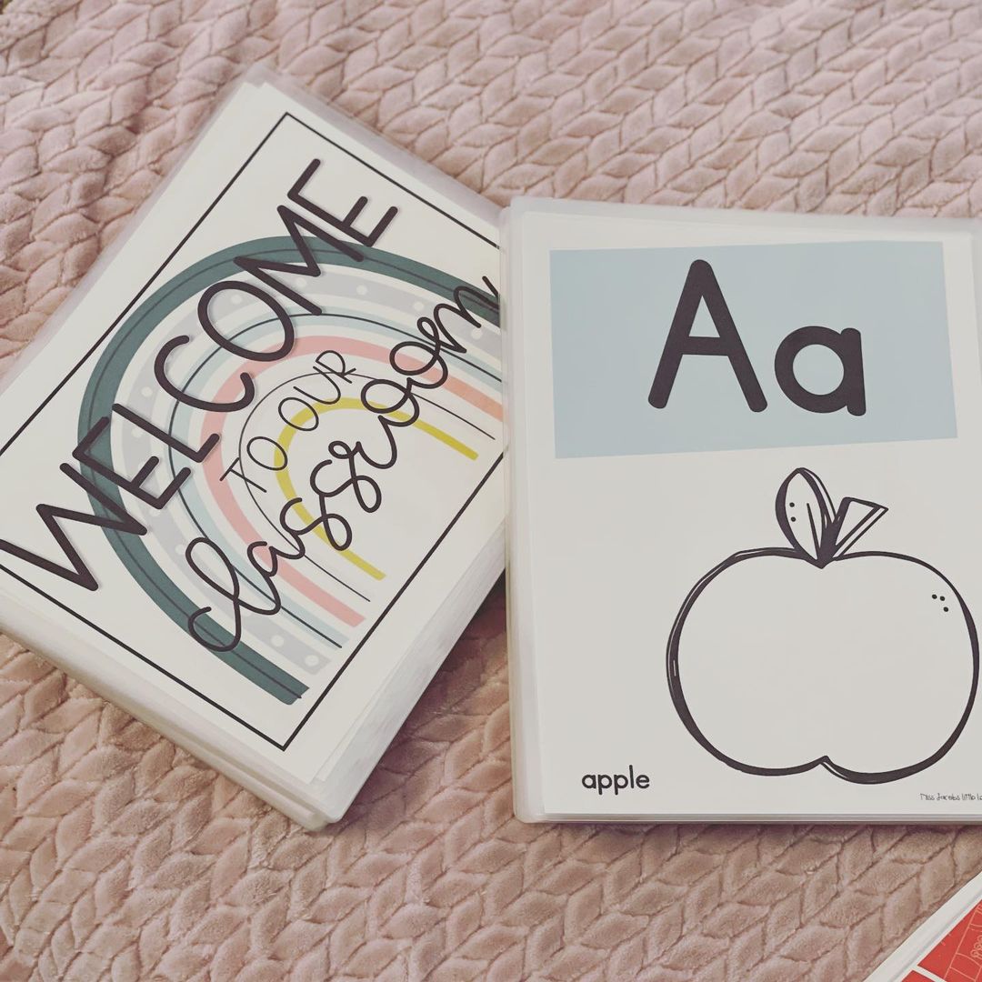 Rainbow Calm Colors Classroom Decor - Miss Jacobs Little Learners