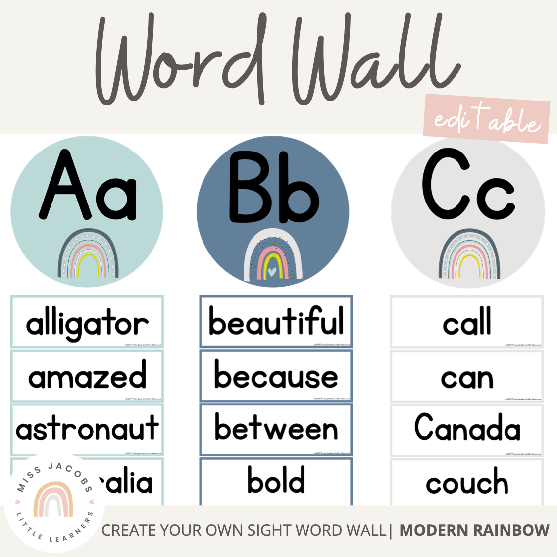 Word Walls – Page 2 – Miss Jacobs Little Learners