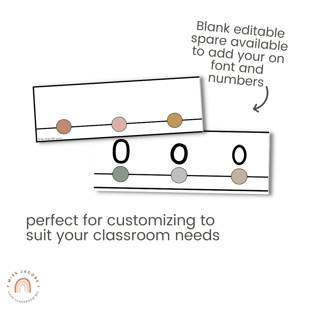 Neutral Toned Math Posters Bundle | Boho Color Palette - Default Title ...