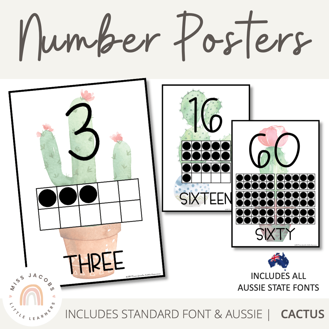 Modern Cactus Classroom Decor Theme Page 2 - Miss Jacobs Little Learners