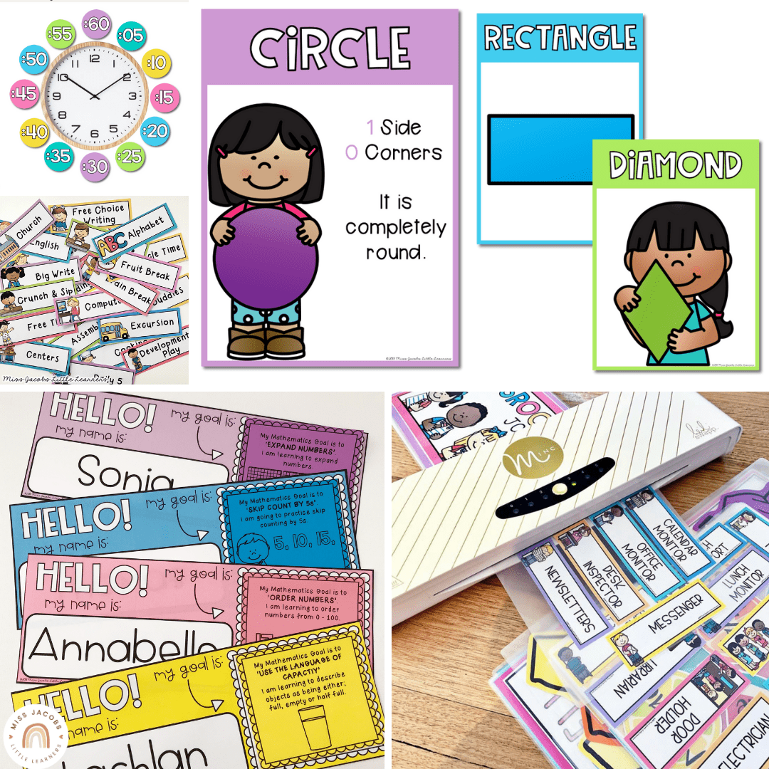 Rainbow Classroom Decor Bundle