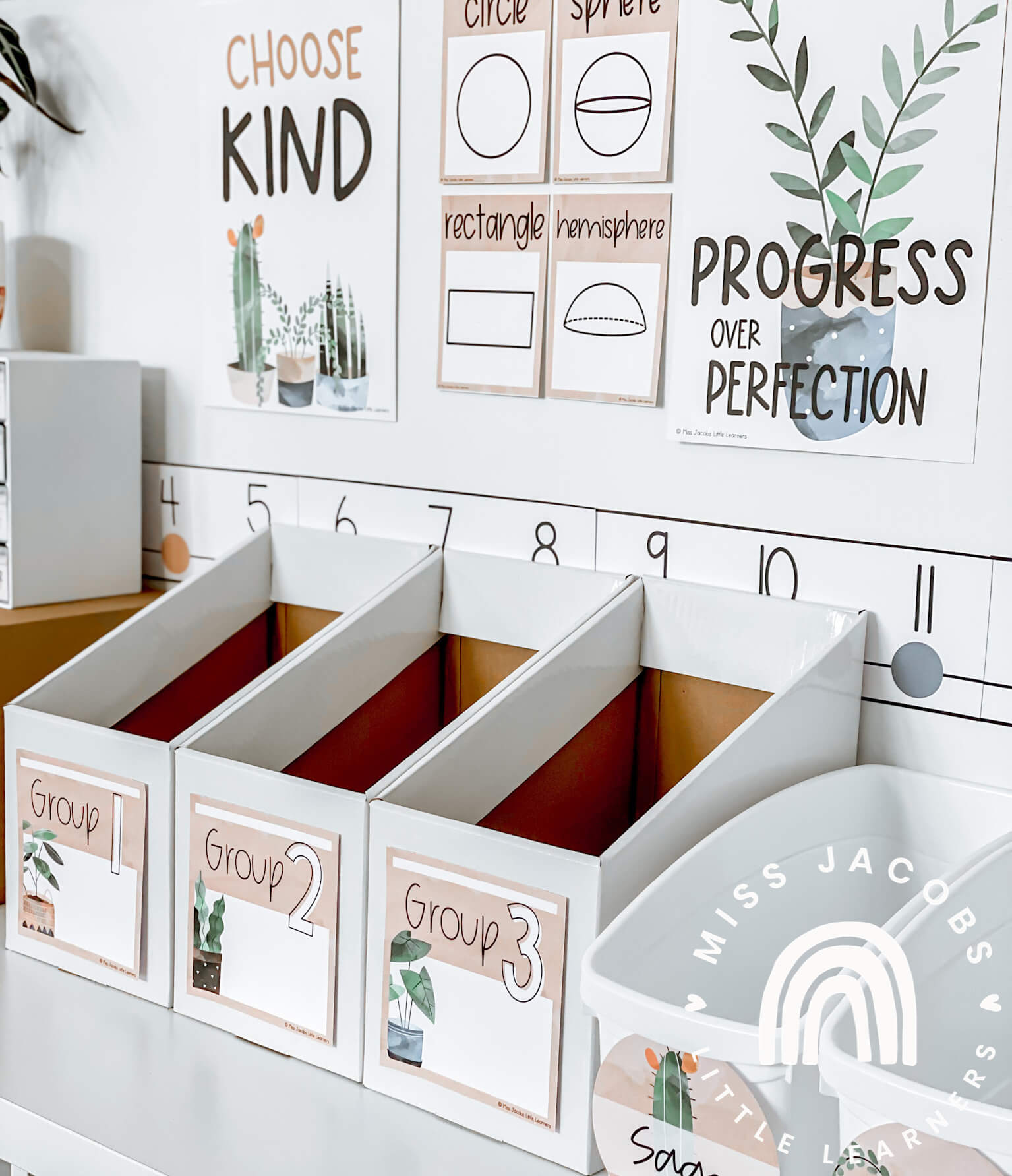 Reading Group Organizers & Labels - Boho Plants Decor - Default Title