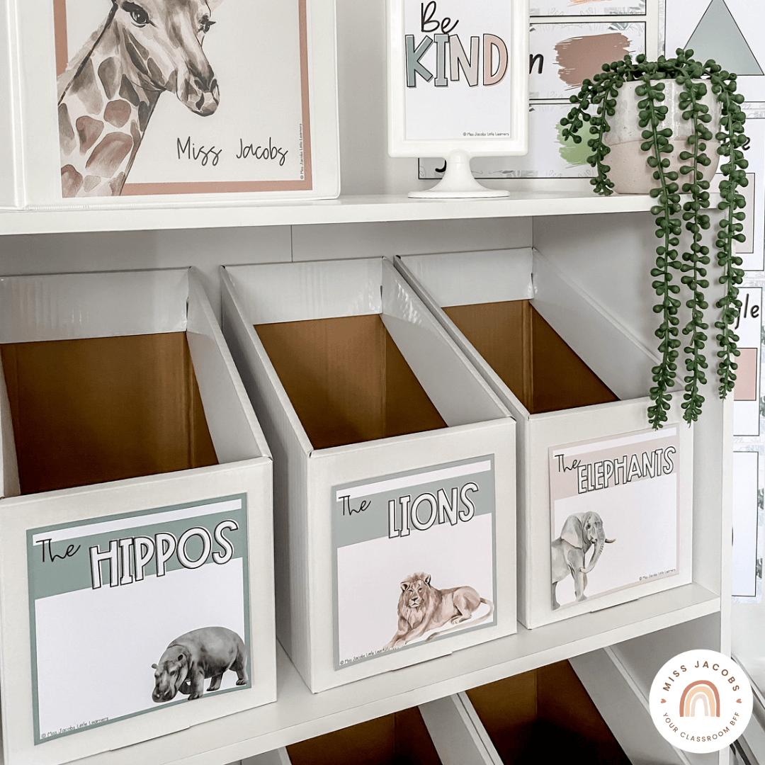 Reading Group Organizers & Labels | MODERN JUNGLE Vibes Classroom Deco ...