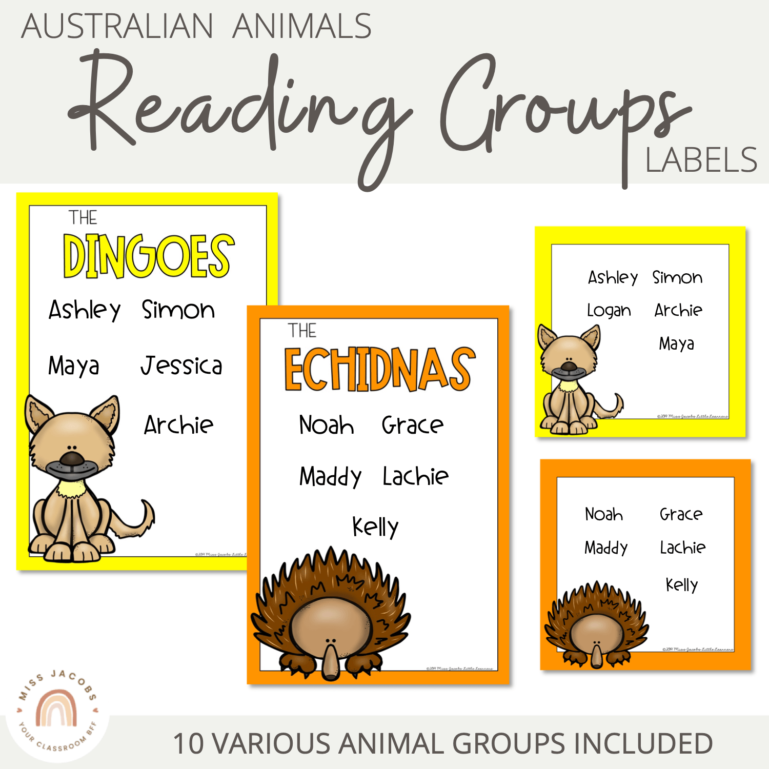 Reading Group Organizers & Labels Page 2 - Miss Jacobs Little Learners