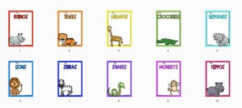 Reading Groups - Posters & Labels | Jungle Animals – Miss Jacobs Little ...