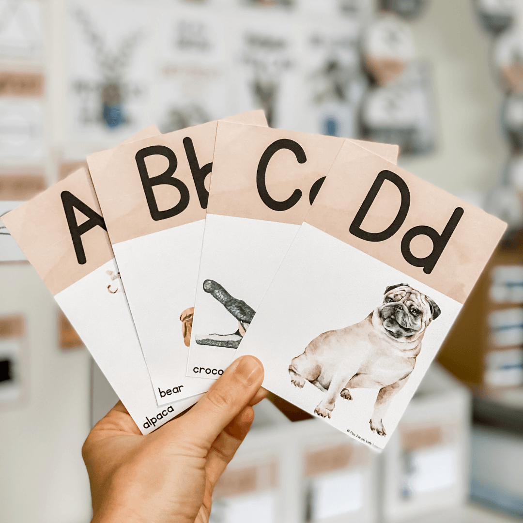 Animal Alphabet Posters - Boho Plants Decor