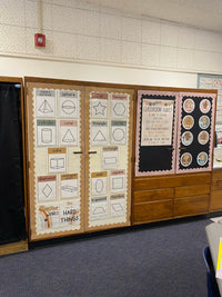2D Shape Posters - Boho Neutrals Classroom Theme - Miss Jacobs