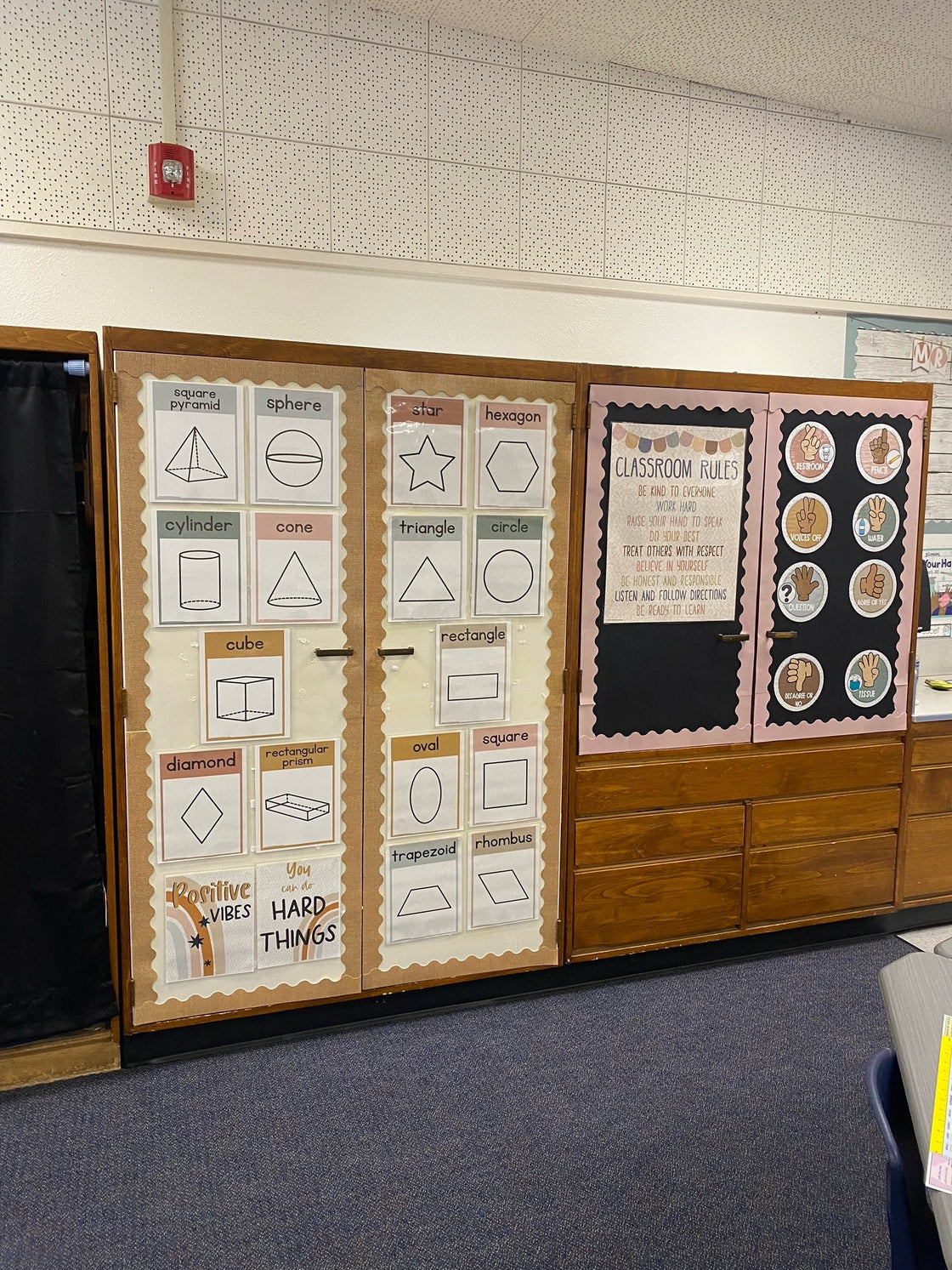 2D Shape Posters - Boho Neutrals Classroom Theme - Miss Jacobs