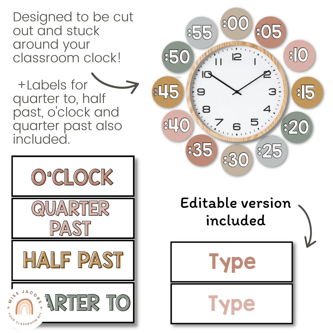 Simply Boho Classroom Decor - Boho Neutrals Theme - Miss Jacobs